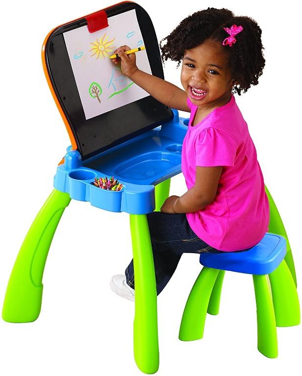 VTech Interactive Learning Desk, Orange N Green, Babies & Kids, Infant ...