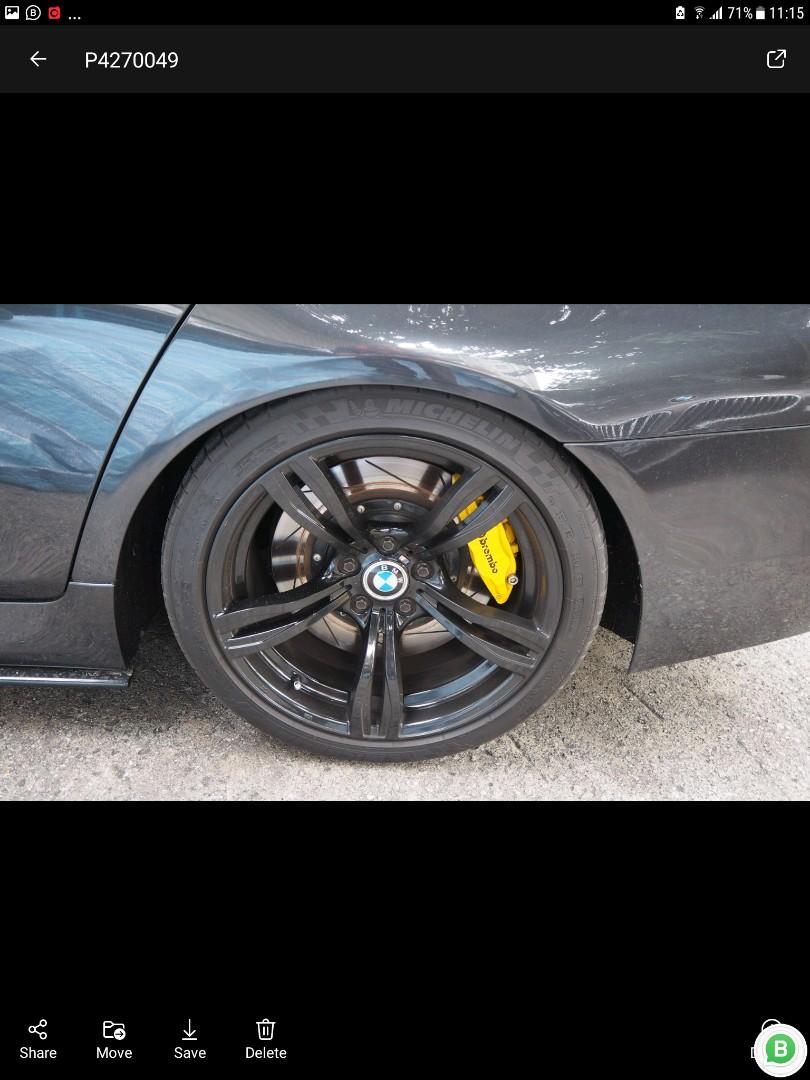 19'' OEM BMW F10 SPORT M SERIES STAGGERED RIMS WHEEL ALLOY WITH TYRES ...