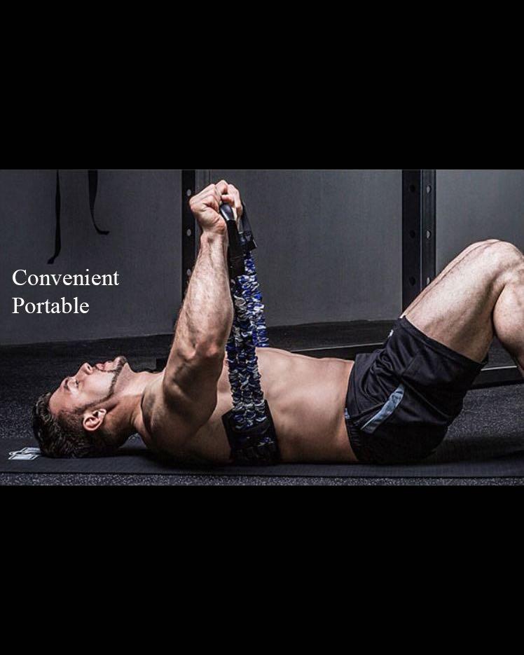 INNSTAR Chest Press Resistance Band Adjustable Load , Sports Equipment ...