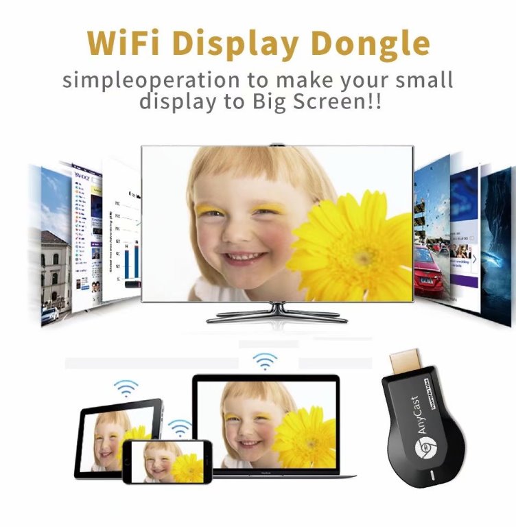 Anycast M9 Plus HDMI WIFI Display iPhone/iPad Google Chrome,Google Home ...