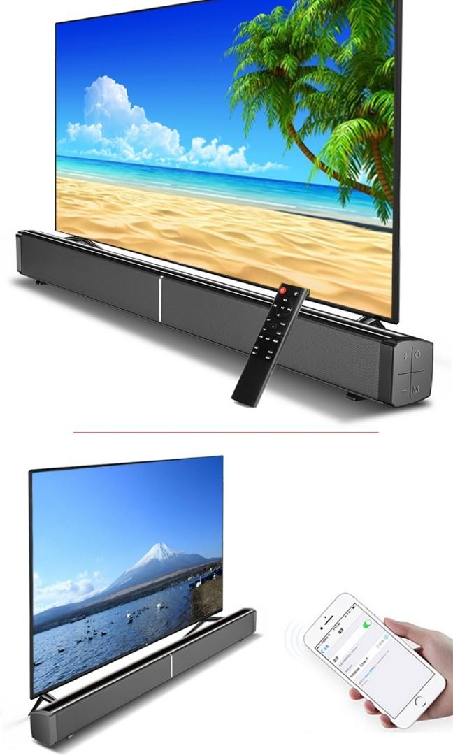 [Ready stock 2021] Bluetooth v5.0 Wireless TV Soundbar 4 Speaker 3D ...