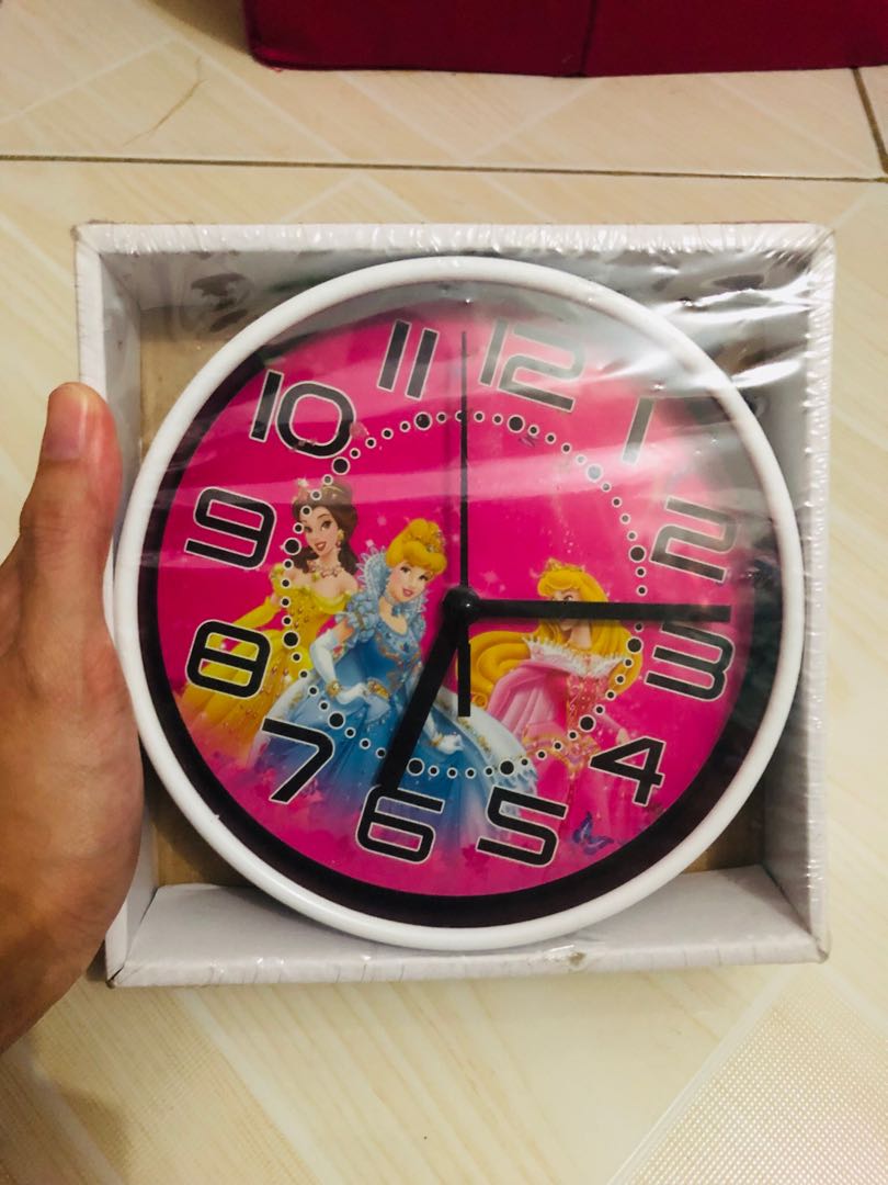 Disney Wall Clock, Furniture & Home Living, Home Improvement ...