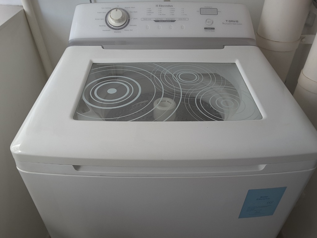 Electrolux EWT904 9KG Top Load Washing Machine T-Drive Superior Wash ...