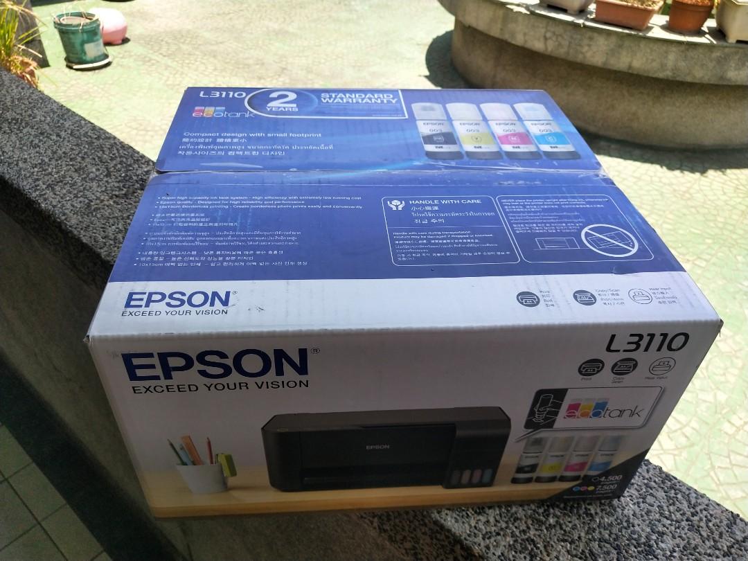 Epson L3110 Printer w/ Scanner, Computers & Tech, Printers, Scanners ...