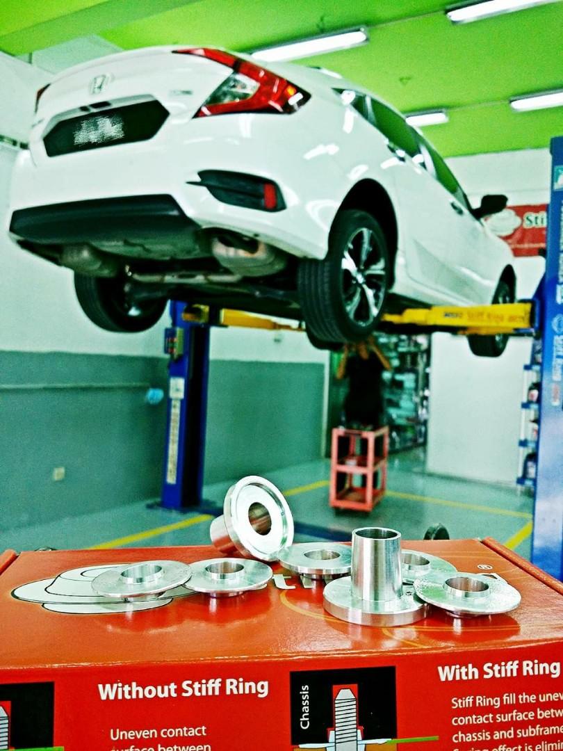 Honda Civic FC FK8 STIFF RING Subframe Fine Tuning Kit Front 8pcs Set ...
