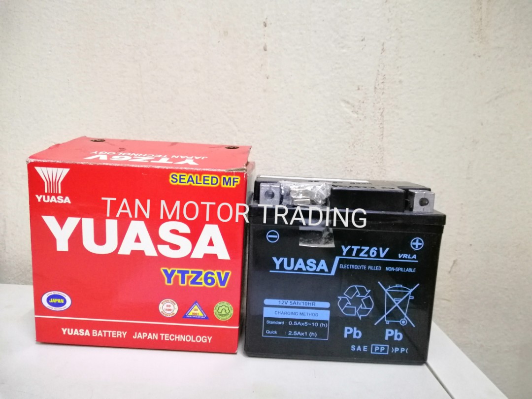Honda RS150 Yuasa Battery YTZ-6V, Auto Accessories on Carousell