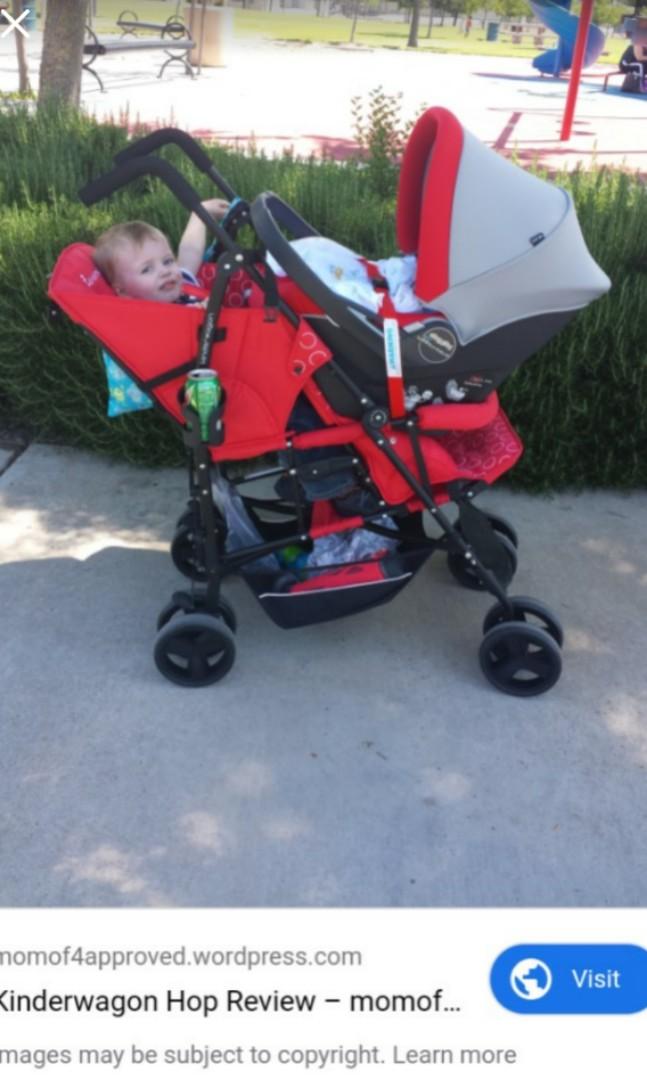 Kinder wagon Hop double stroller, Babies & Kids, Going Out, Strollers ...