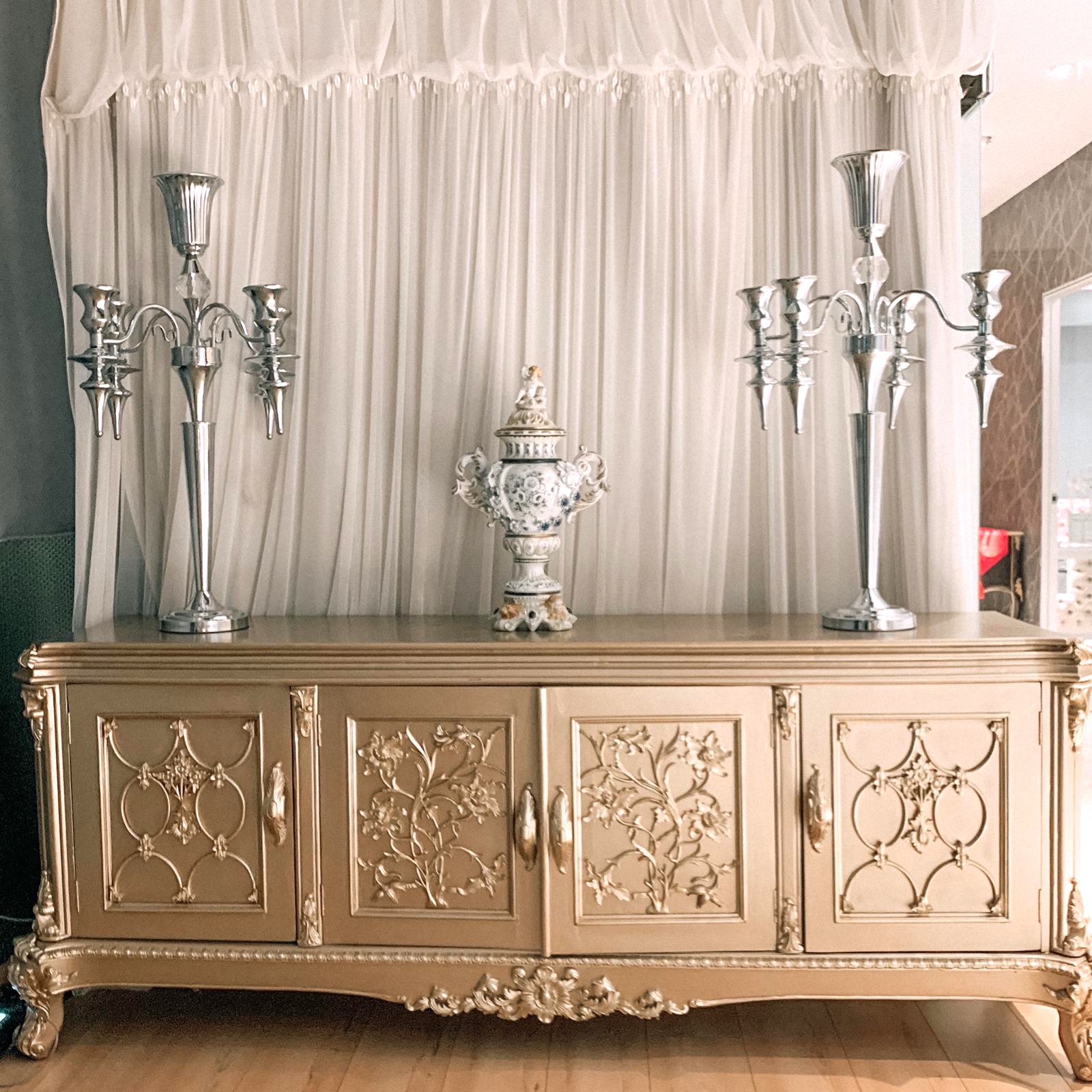 Large Rose Gold TV Console Versailles Rococco French, Furniture & Home ...