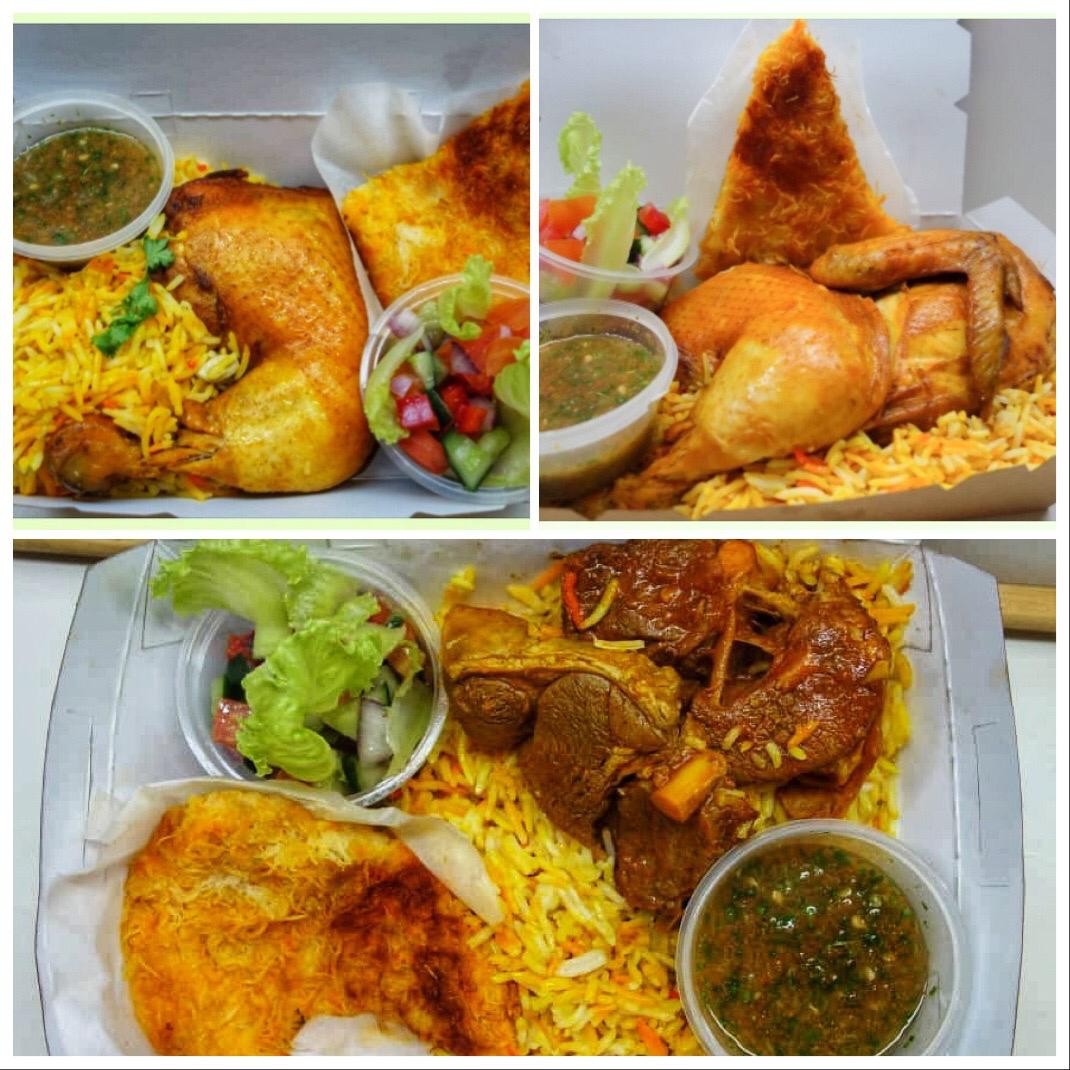 Muslim Chef Mandy Chicken/ Mandy Lamb/ Mandy Rice with Kebab beef, Lamb ...