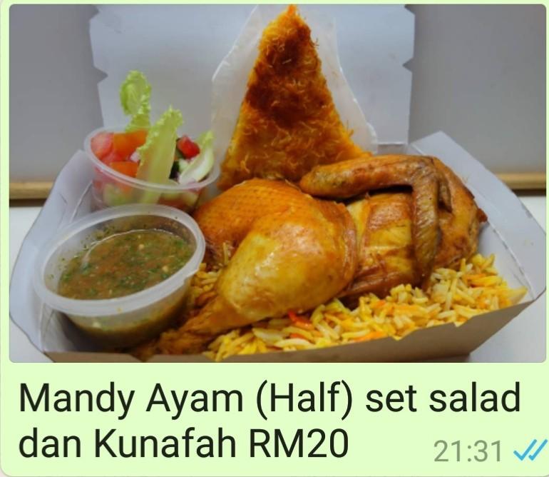 Muslim Chef Mandy Chicken/ Mandy Lamb/ Mandy Rice with Kebab beef, Lamb ...