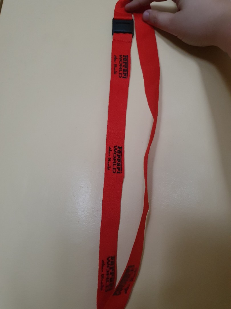 Original Ferrari World Lanyard - red, Everything Else, Others on Carousell