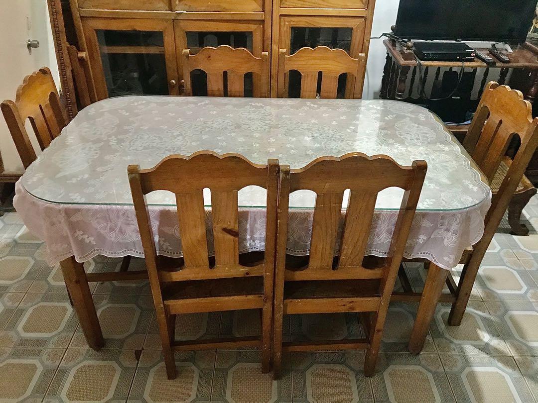 6 Seater Palochina Table and chairs set (Rush for Sale), Furniture ...