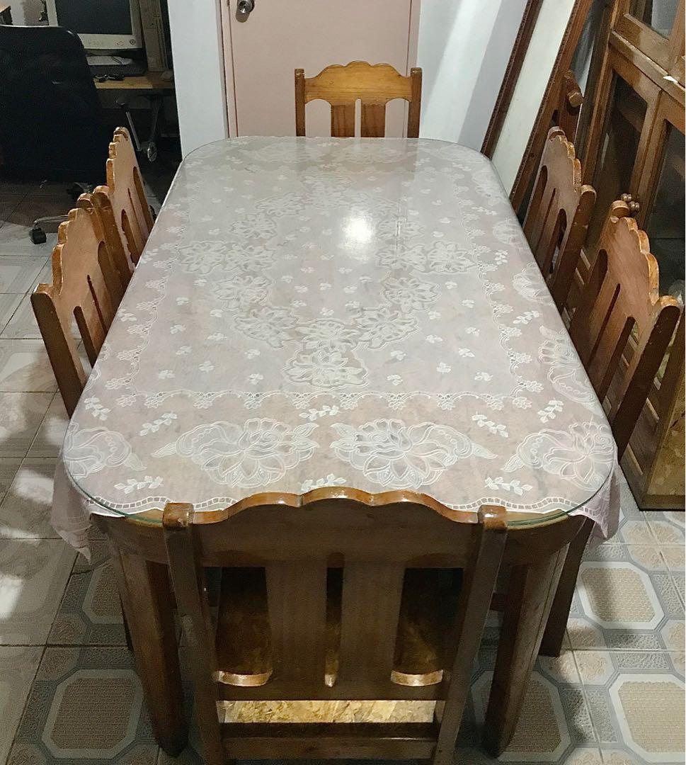 6 Seater Palochina Table and chairs set (Rush for Sale), Furniture ...