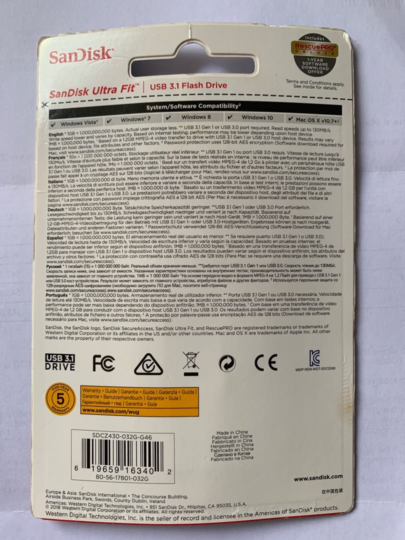 Scan disk USB 3.1 flash drive, Computers & Tech, Parts & Accessories ...