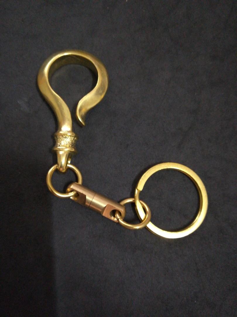Solid Brass Design Question Mark " ? " U Hook Key chain, Hobbies & Toys ...
