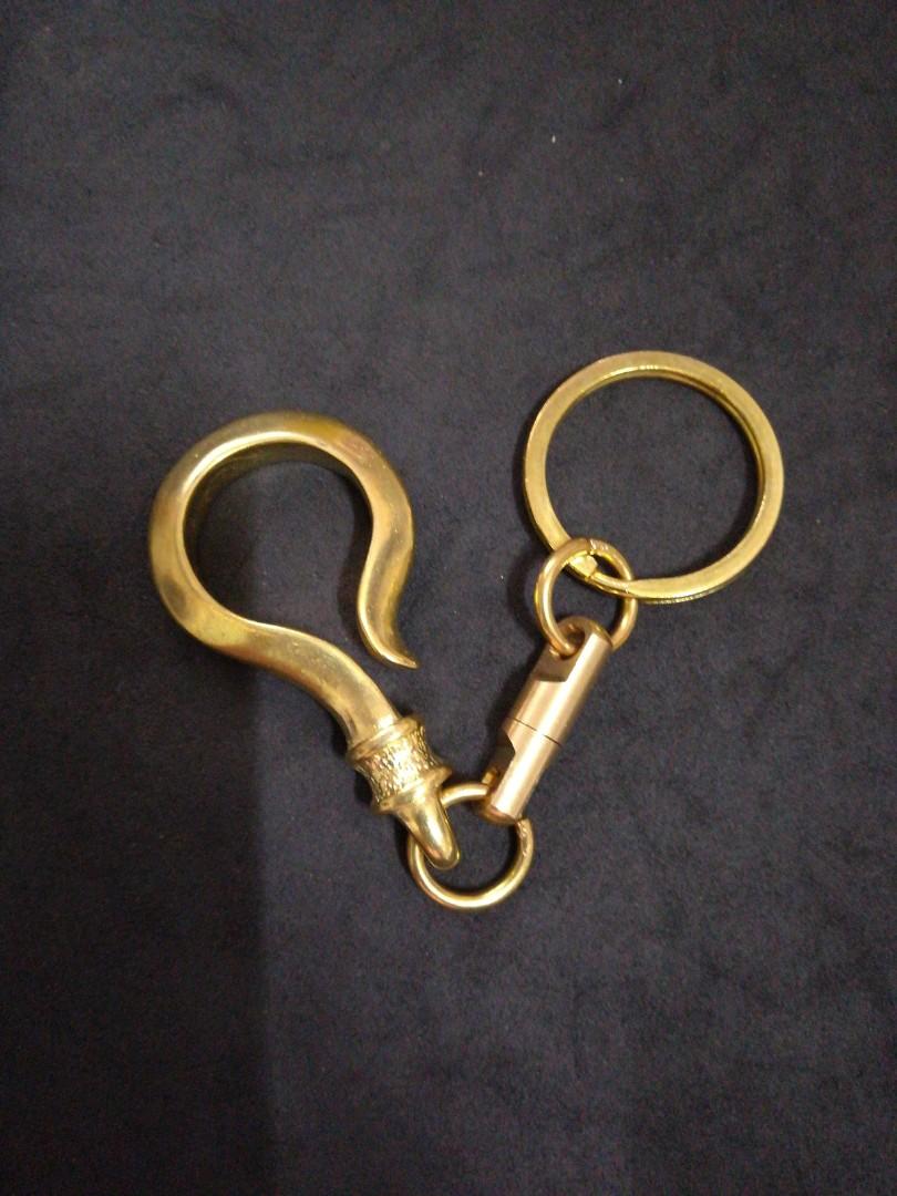 Solid Brass Design Question Mark " ? " U Hook Key chain, Hobbies & Toys ...