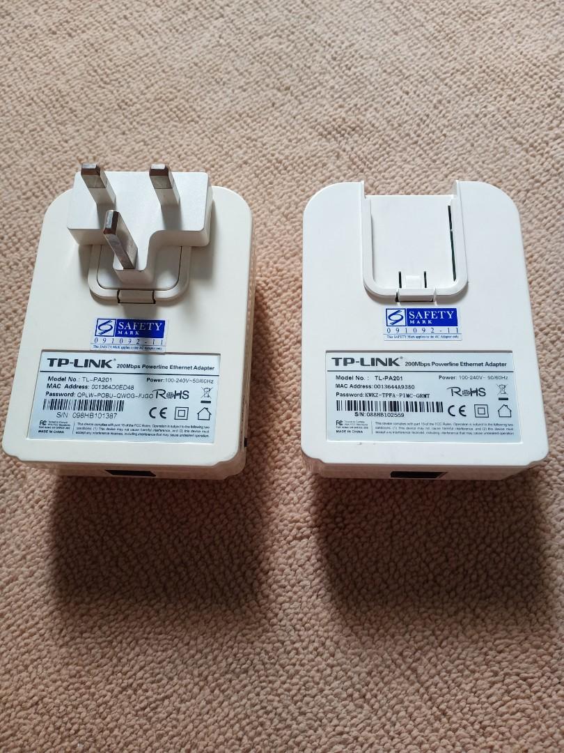 TP Link powerline adapters (No Wifi), Computers & Tech, Parts ...