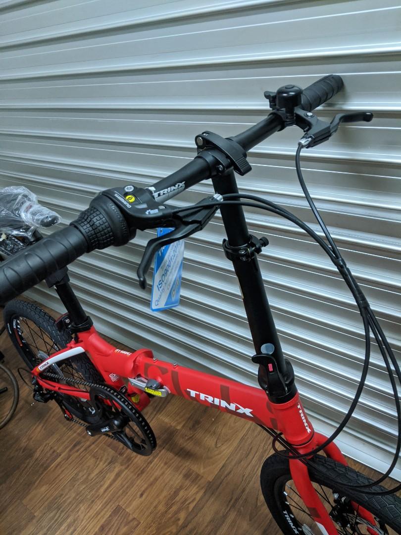 Trinx Flybird 1.0 Foldable Bike 20" (Red), Sports Equipment, Bicycles ...