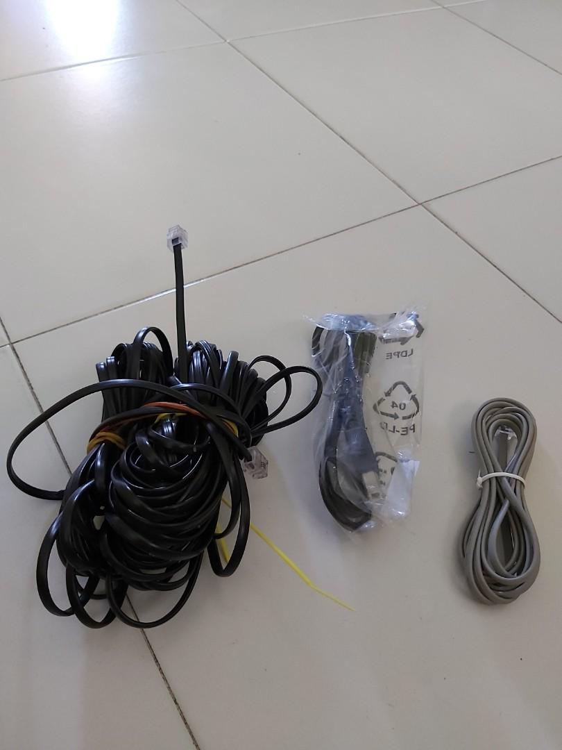 Very long and normal phone cable. Fast wire cable, Pet Supplies, Homes ...