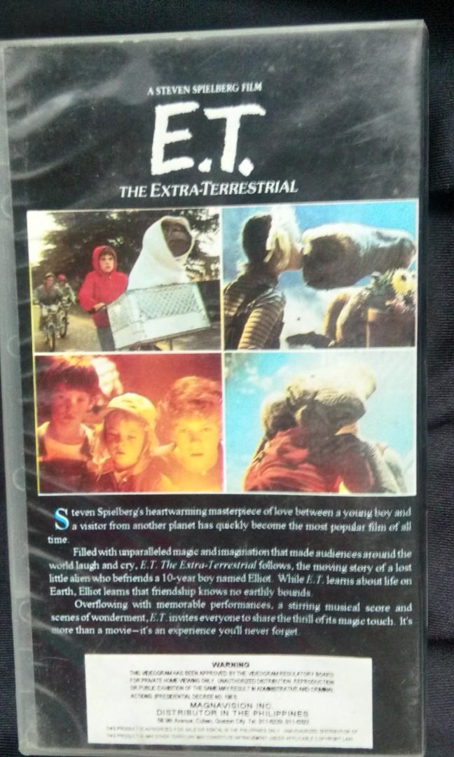 VHS Tape Classic FIlm E.T, Hobbies & Toys, Music & Media, Vinyls on ...