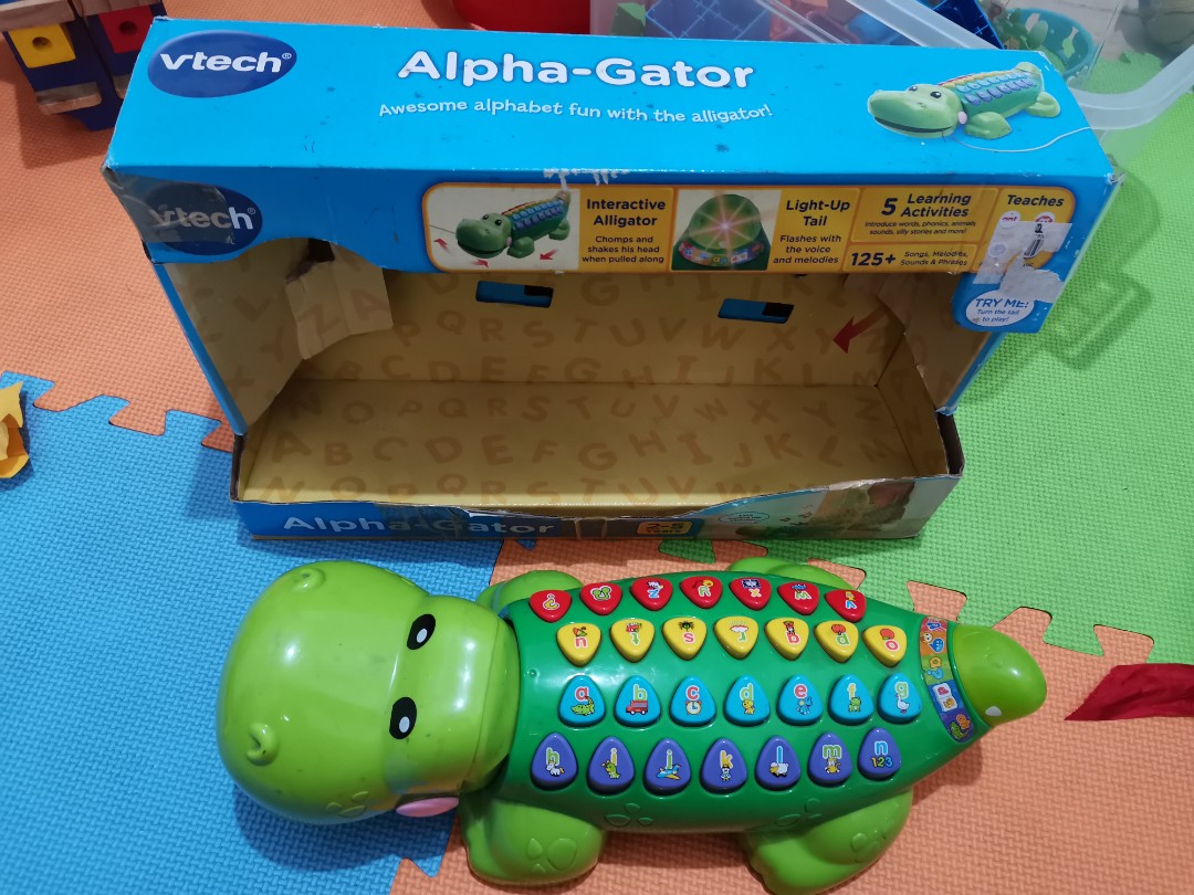 Vtech educational musical alphabeth alligator, Babies & Kids, Infant ...