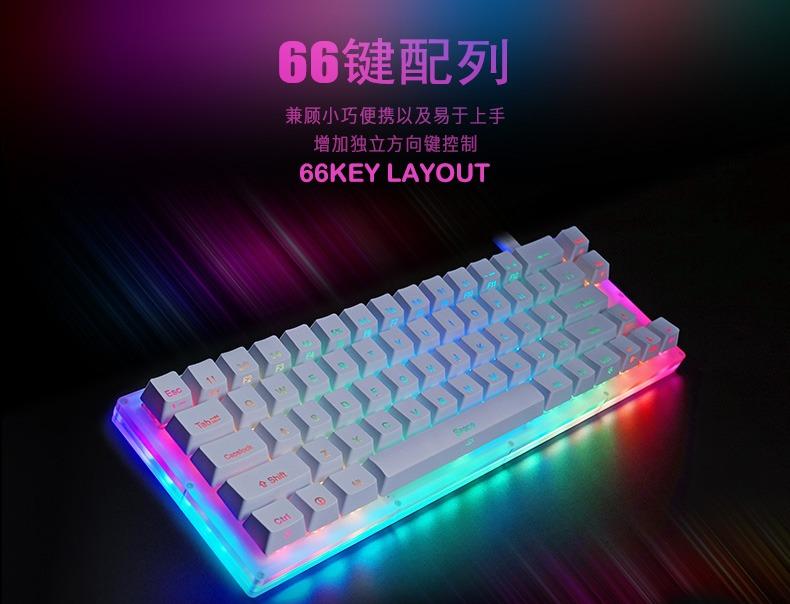 Wormier K66 Hotswap version, 3 layered frosted acrylic case ...