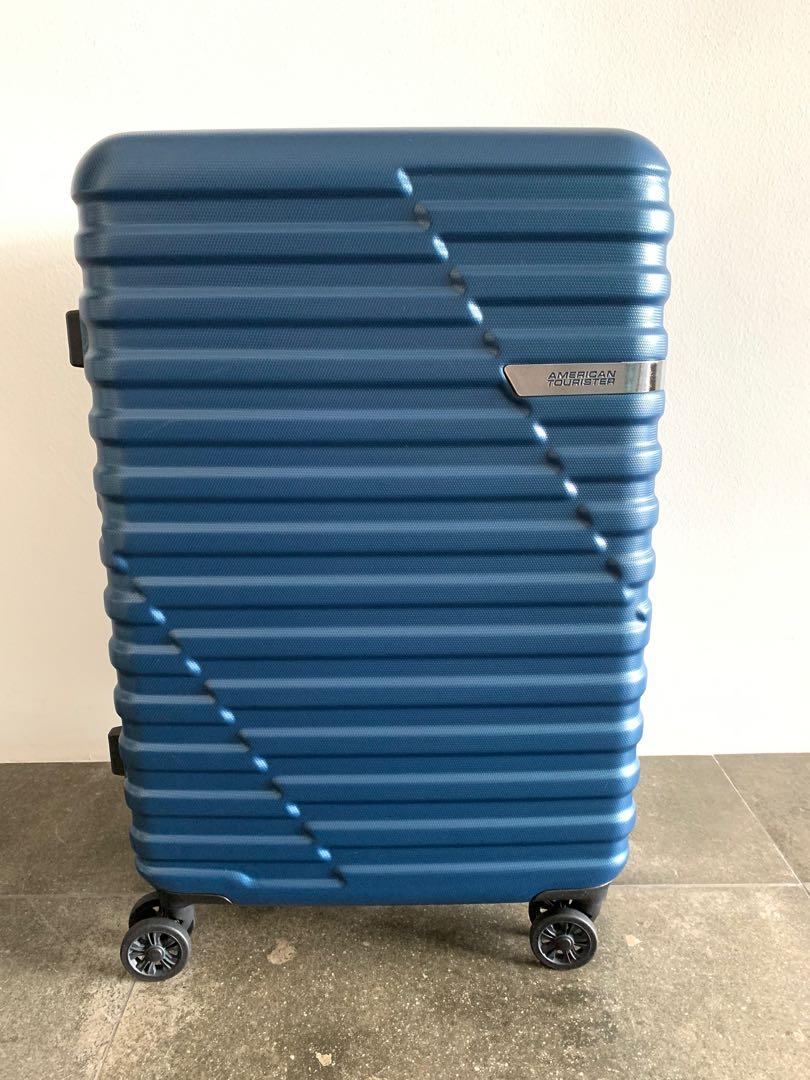 (Brand New) American Tourister Sky Bridge 68/25 Spinner Exp TSA - Blue ...