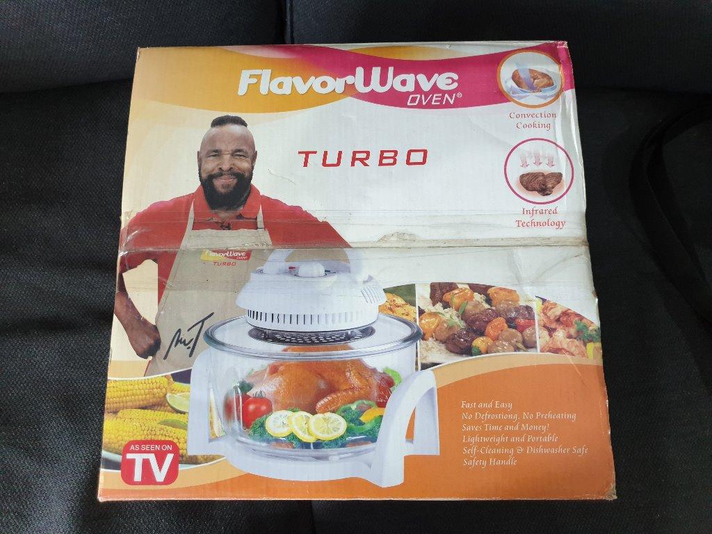 FLAVORWAVE Multifunctional Electric Glass Waves Air Oven/Air Fryer 12L ...