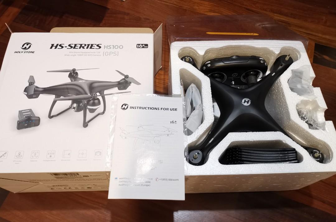 Holystone HS100 Drone GPS Holy Stone, Photography, Drones on Carousell