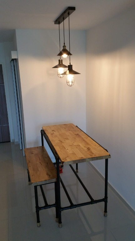 Industrial Pipe Bar Table (Excl Bench), Furniture, Tables & Chairs on ...
