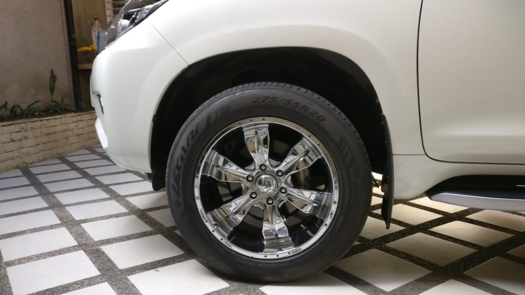 Mondera 20 inch Chrome Rims Wheels without Tires fit Hilux Fortuner ...