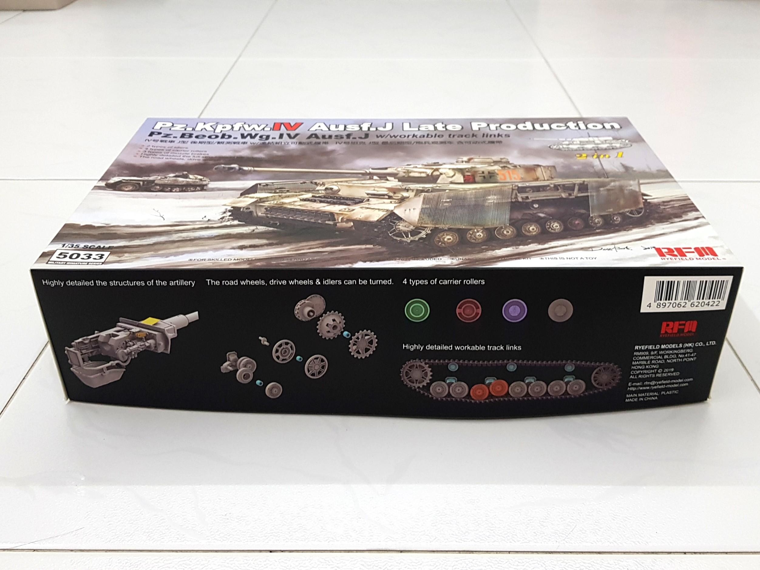 1/35 5033 Rye Field Model German Pz Kpfw IV Ausf J Late Production Pz ...