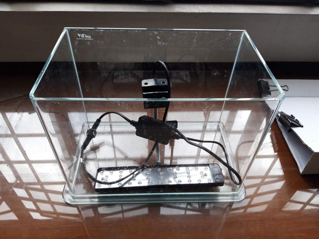 2.5 Gallon Low-Iron Tank Curved Corners with LED on Carousell