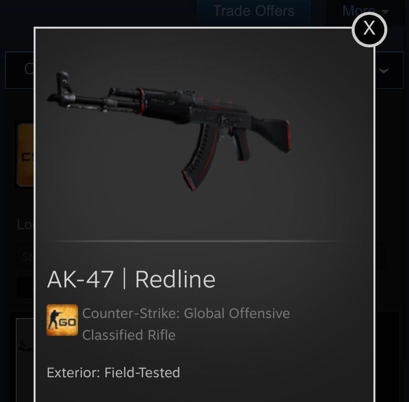 AK Redline [Low Float], Video Gaming, Gaming Accessories, Game Gift ...