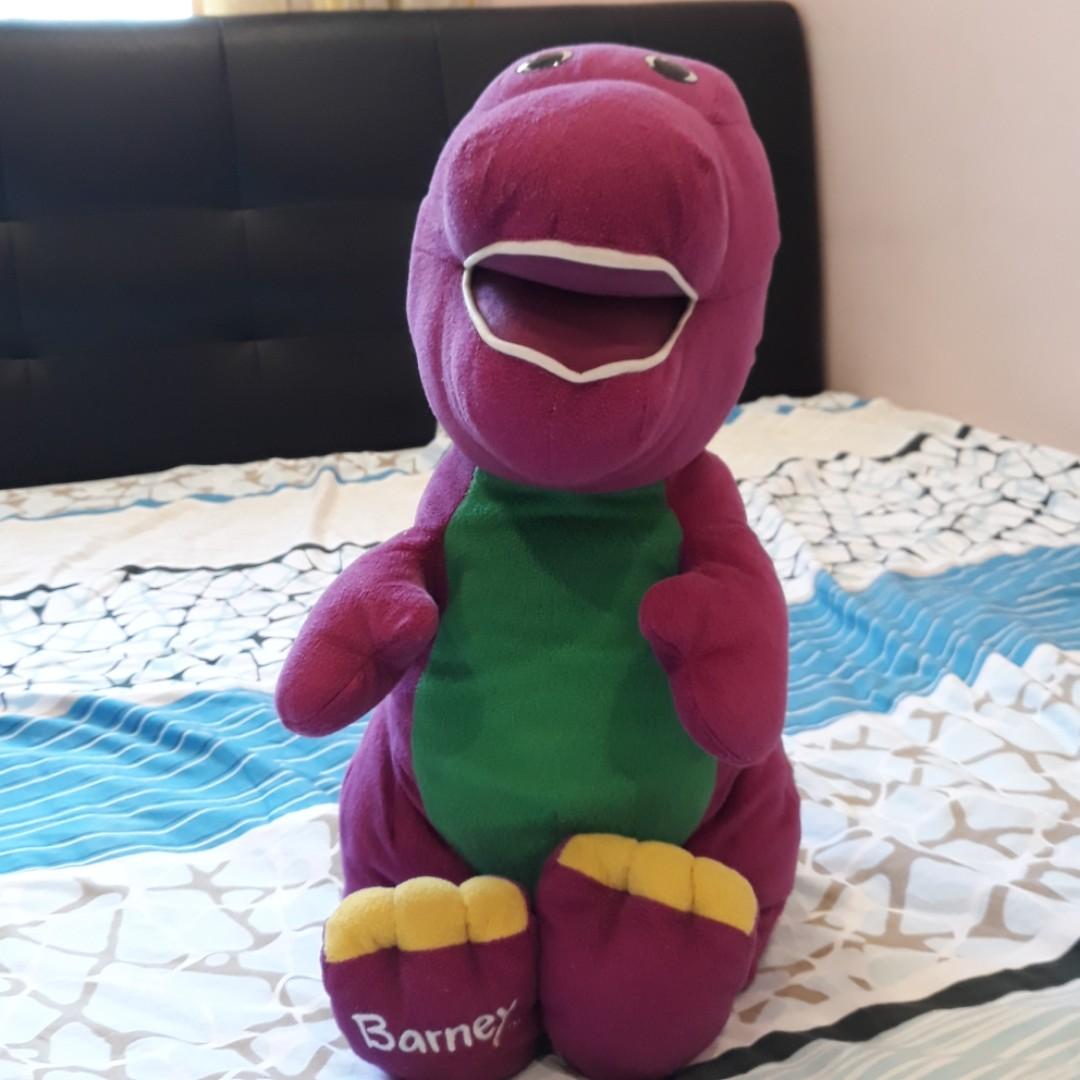 Barney big huggable soft toy, Hobbies & Toys, Toys & Games on Carousell