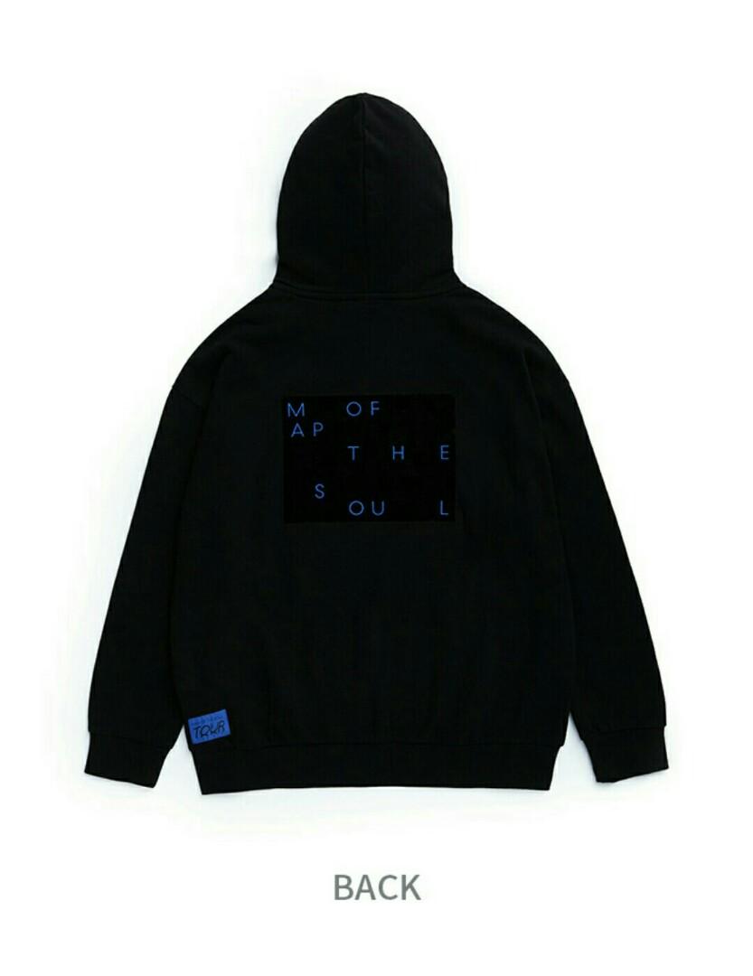 BTS HOODIE VERSION 2 MAP OF THE SOUL TOUR OFFICIAL MERCH MOTS MD PRE ...