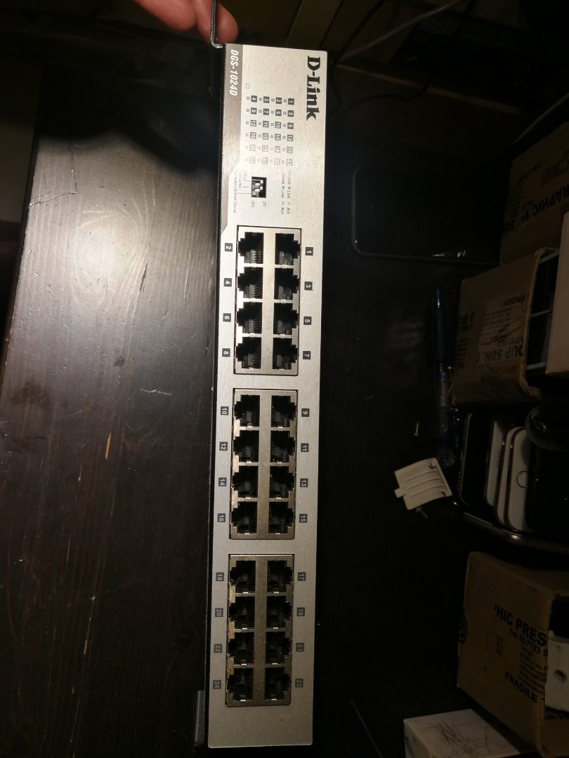 D-link DGS-1024d 24 port switch, Computers & Tech, Parts & Accessories ...