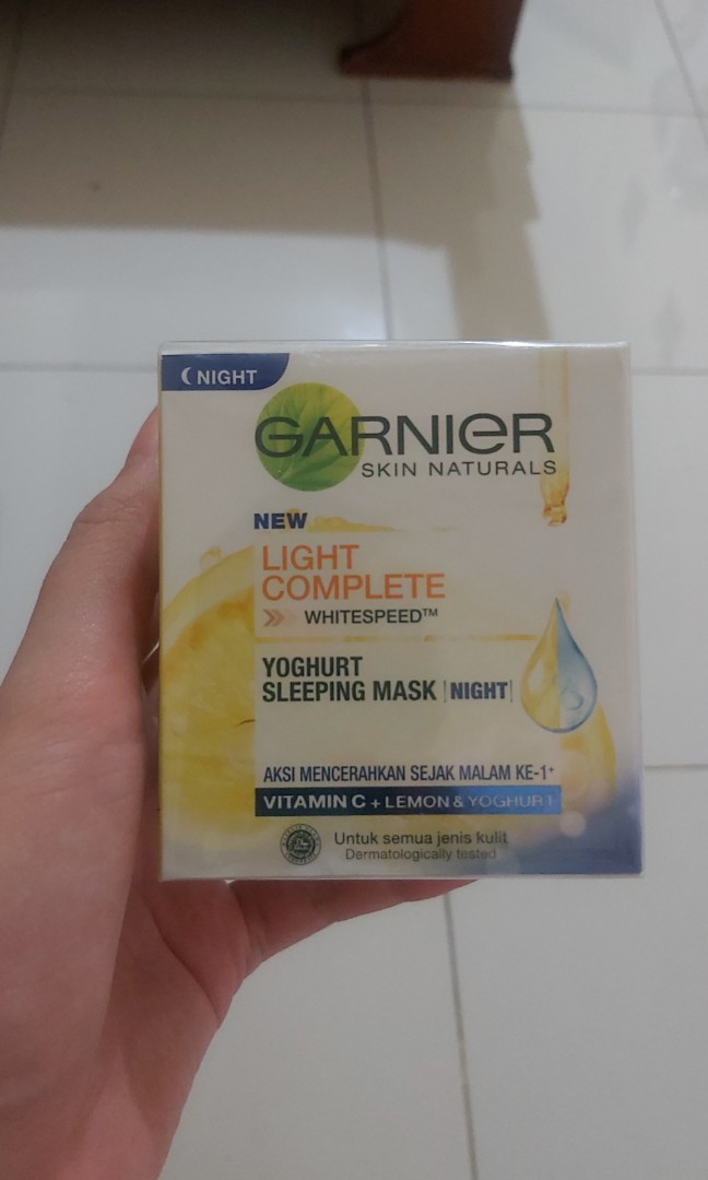 Garnier Light CompleteYoghurt Sleeping Mask, Kesehatan & Kecantikan ...