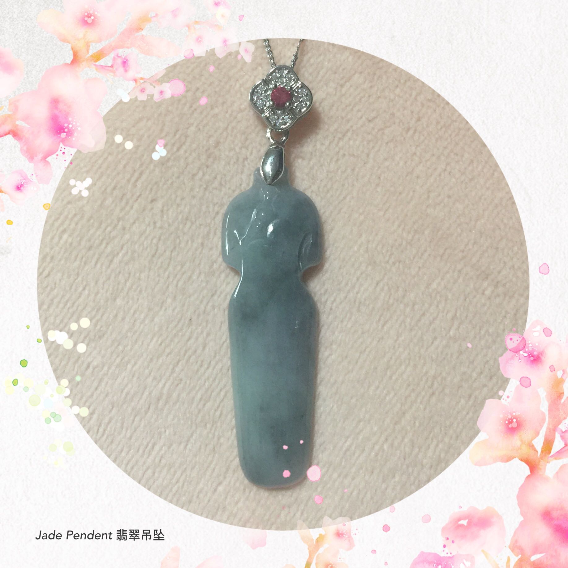 Jade Pendant ( Cheong Sum), Women's Fashion, Jewelry & Organisers ...