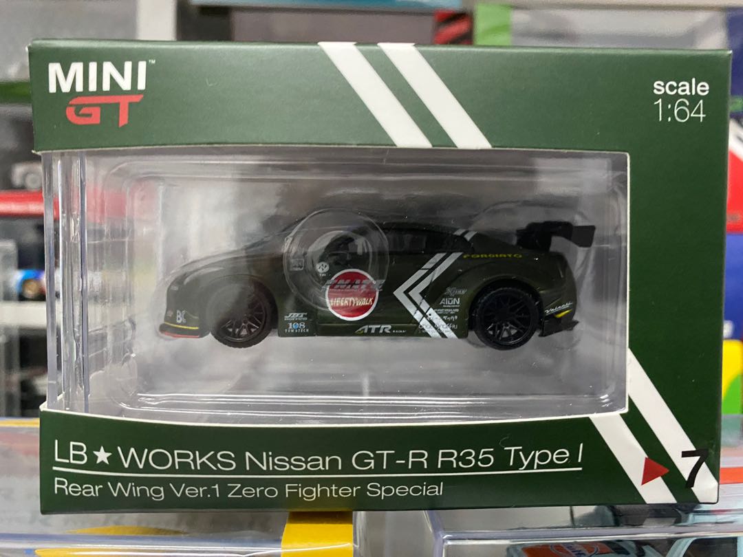 Mini GT R35 GTR Zero Fighter Wing version, Hobbies & Toys, Toys & Games ...