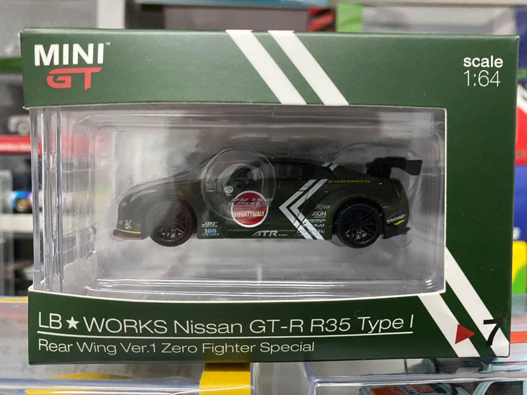 Mini GT R35 GTR Zero Fighter Wing version, Hobbies & Toys, Toys & Games ...