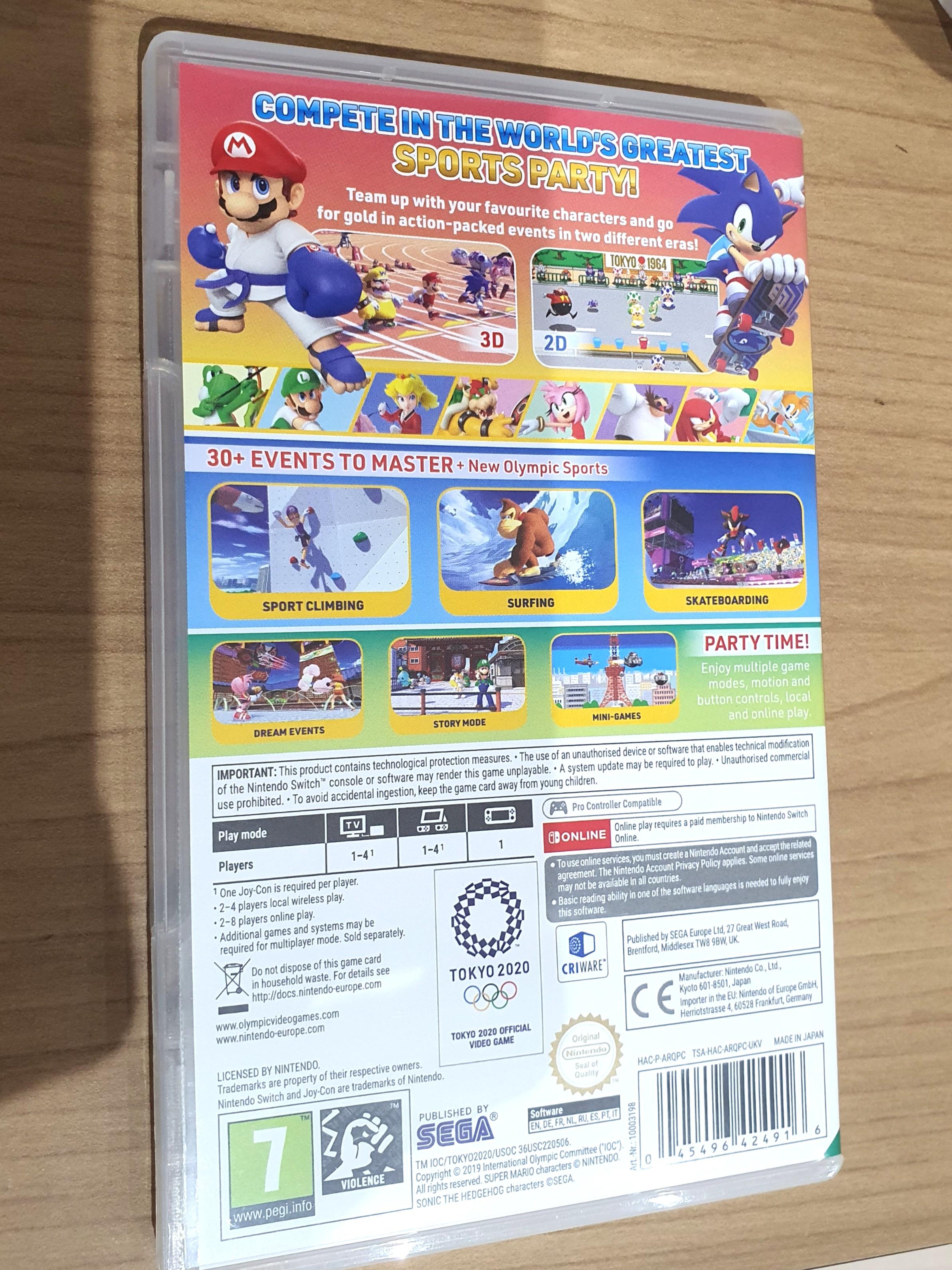 Nintendo Switch Mario & Sonic at the Olympic Games Tokyo 2020, Video ...