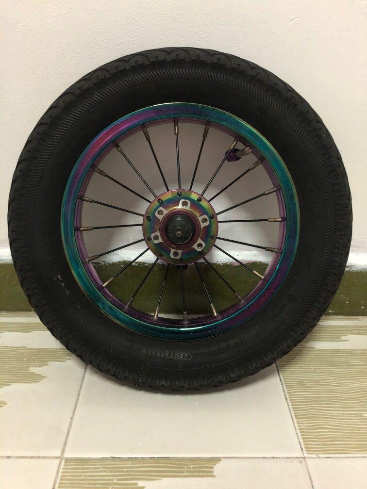 Oil Slick Rim 12” for Fiido/Dyu, Sports Equipment, Bicycles & Parts ...