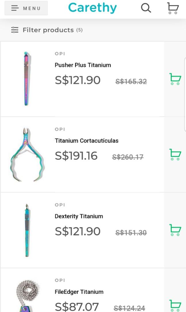 OPI Titanium Tooling - Professional Implement Collection By OPI In A ...