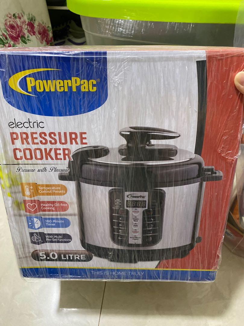 PowerPac Electric Pressure Cooker 5.0L, TV & Home Appliances, Kitchen Appliances, Cookers on ...