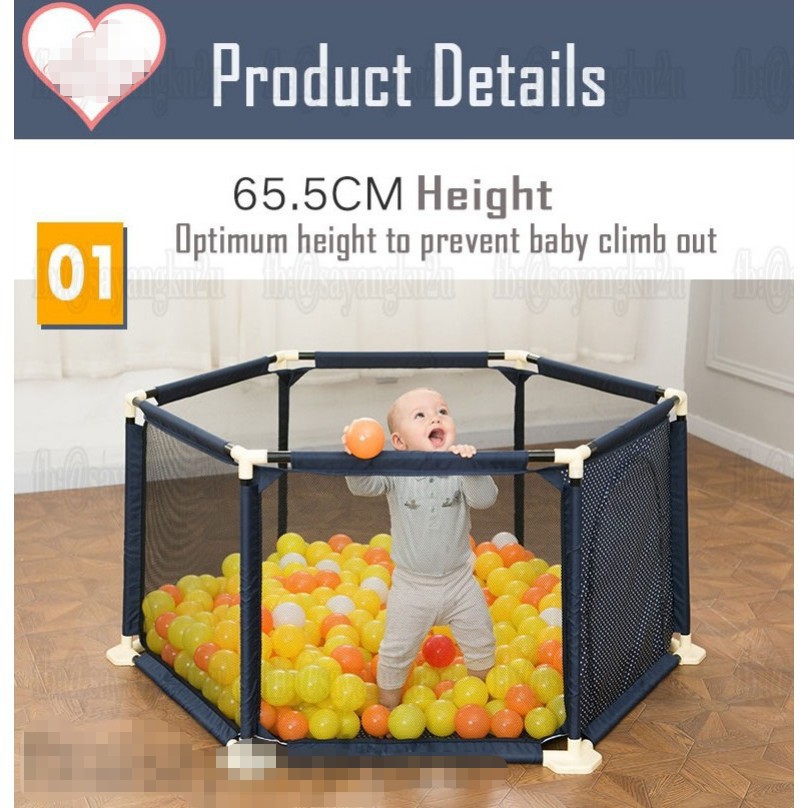 💐Premium Pop N Play Baby Portable Hexagon Play Fence Playyard💐, Babies ...
