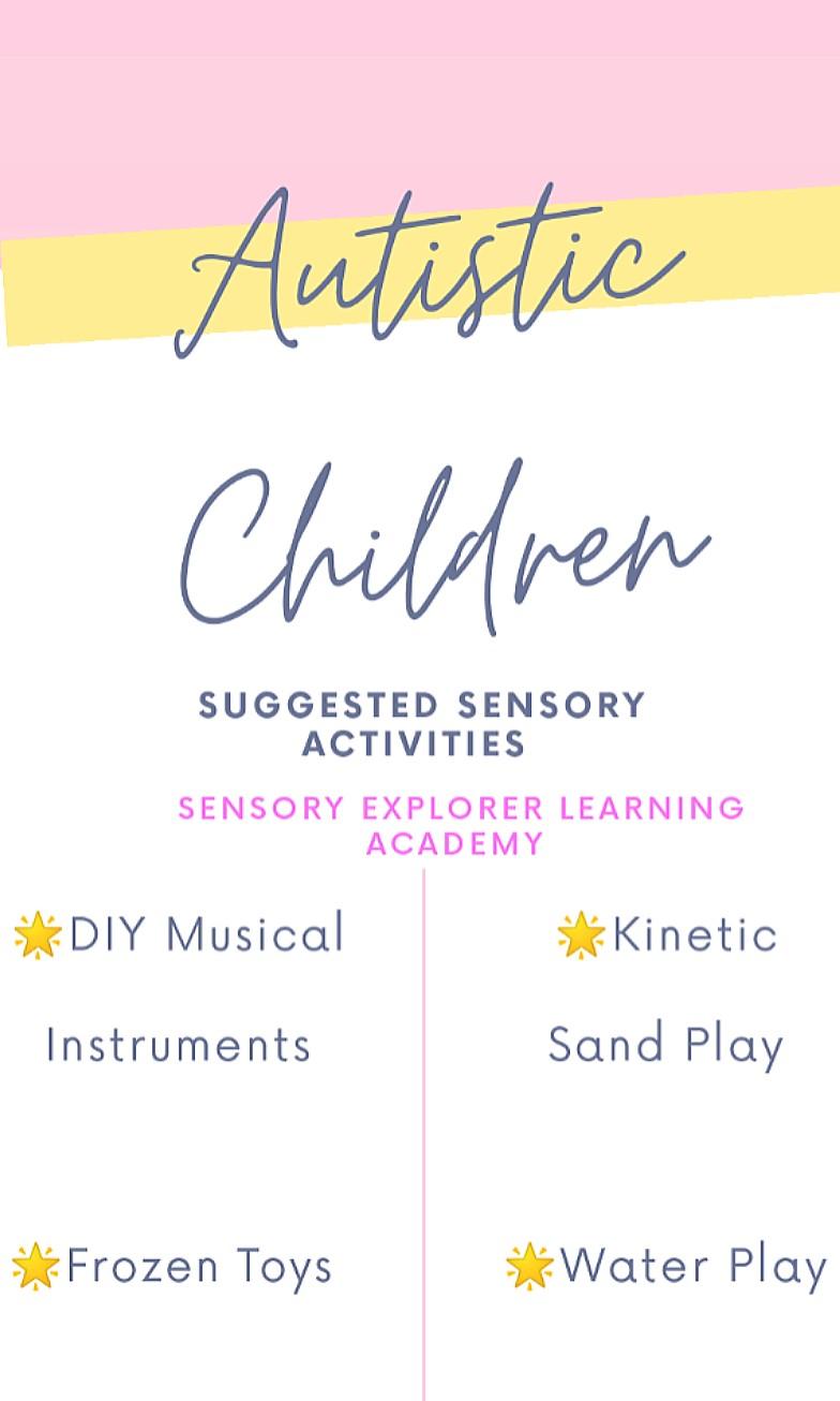 Sensory Play - (Autistic Series) : Kinetic Sand / Water Play / Motor ...