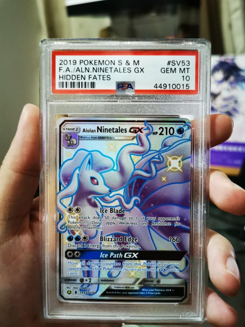 PSA 10 Shiny Alolan Ninetails gx SSR Pokemon card ENG, Hobbies & Toys, Toys & Games on Carousell