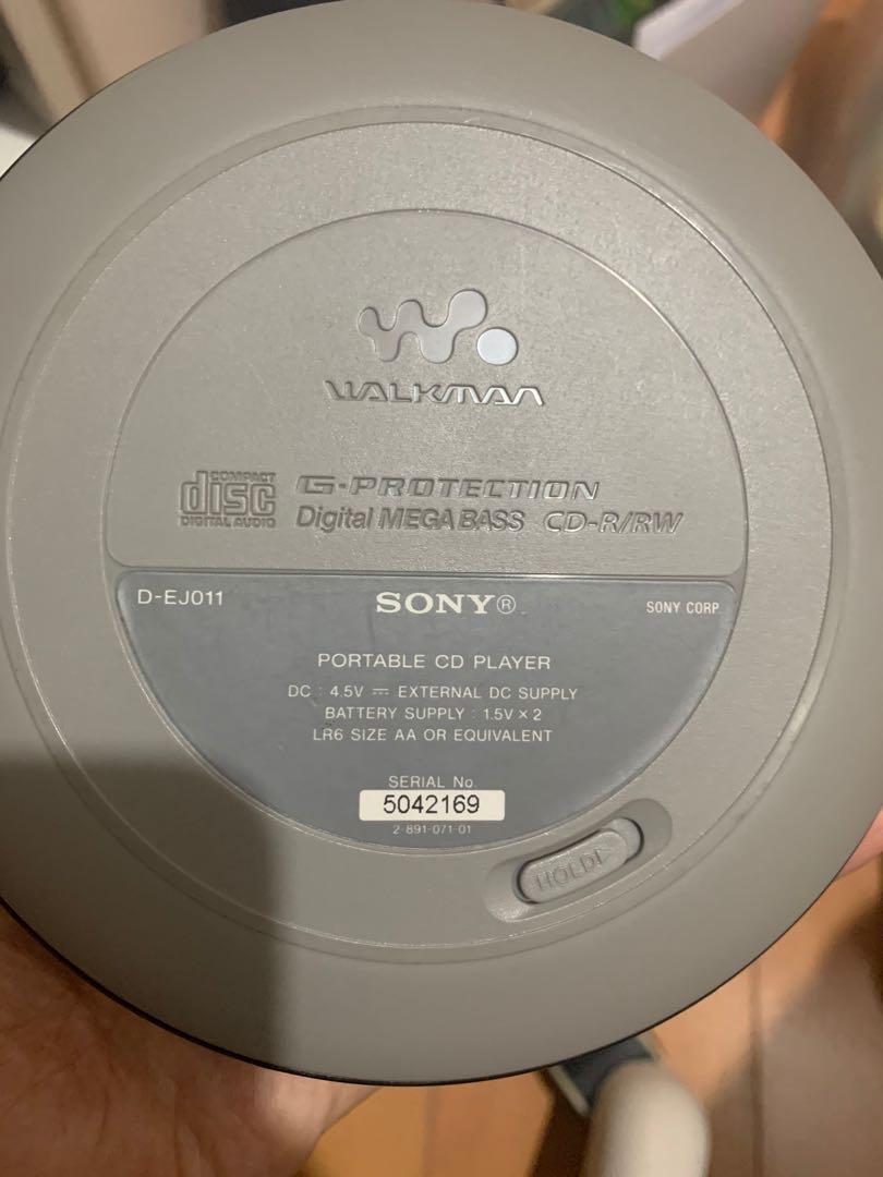 Sony Walkman portable CD player D-EJ011, 音響器材, 音樂播放裝置 MP3及CD Player - Carousell