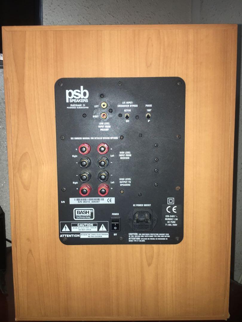 Spoilt PSB subwoofer (Subsonic 5i), Audio, Soundbars, Speakers ...